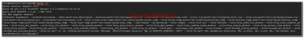 Установка и настройка Nginx | serveradmin.ru
