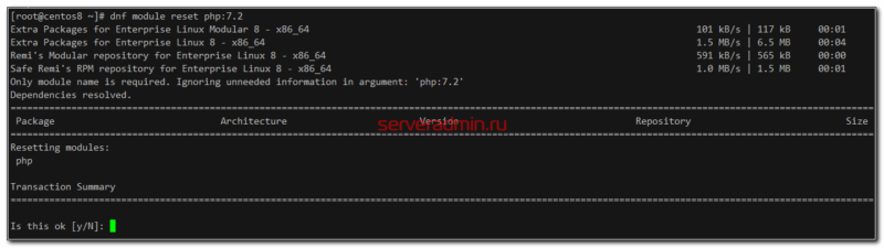 Обновление php 7.2 до php 7.4 в Centos 8 | serveradmin.ru
