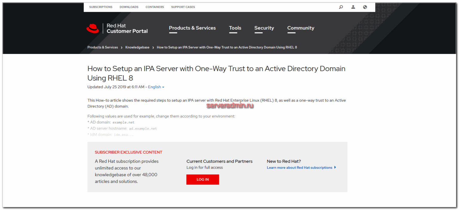 Как оформить RedHat Developer Subscription для доступа к access.redhat.com | serveradmin.ru