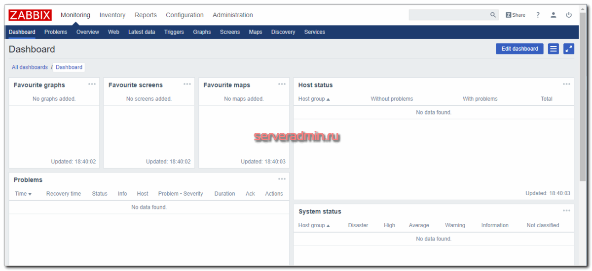 Установка Zabbix на Astra Linux | serveradmin.ru