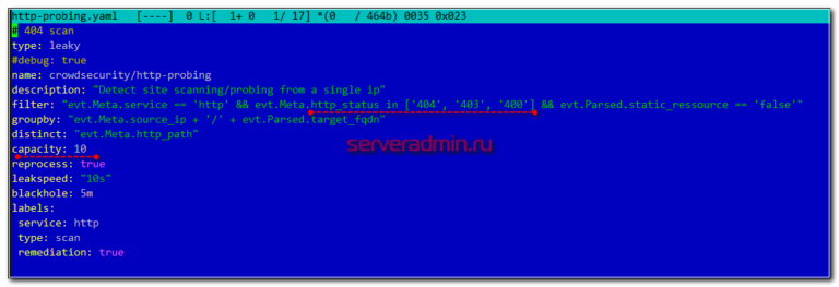 Установка и настройка CrowdSec | serveradmin.ru