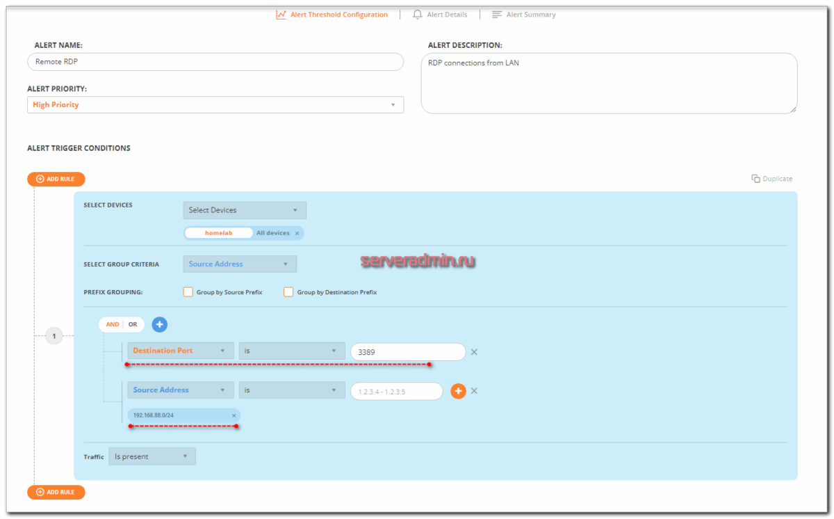 Анализ сетевого трафика в Noction Flow Analyzer | serveradmin.ru