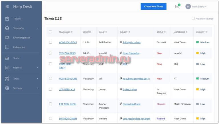 Топ 10 бесплатных HelpDesk систем | serveradmin.ru