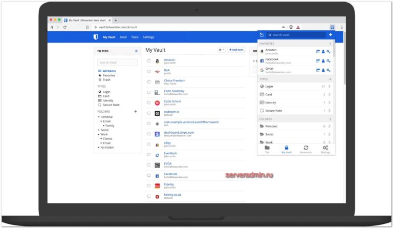 ТОП бесплатных программ для совместного хранения паролей | serveradmin.ru