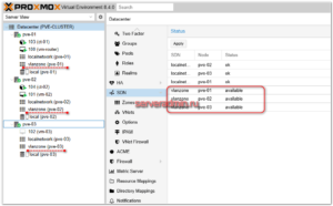 Proxmox — настройка HA кластера (High Availability)